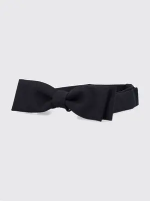 LARDINI Silk Butterfly Bow Tie - Black