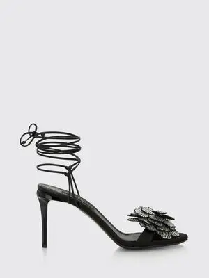 Philipp Plein Embellished Heeled Sandals - Black