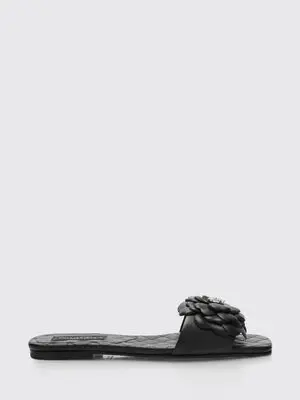 Philipp Plein Embellished Flower Slides - Black