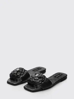Philipp Plein Embellished Flower Slides