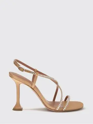 Amina Muaddi Heeled Sandal - Milk