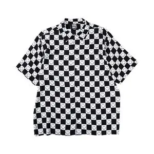MARKET Smiley Checkerboard Short-sleeve Woven /white - Black