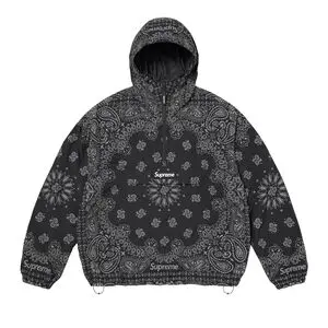 Supreme Reflective Bandana Anorak - Black