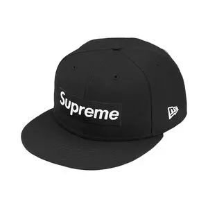 Supreme New Era Box Logo Cap - Black