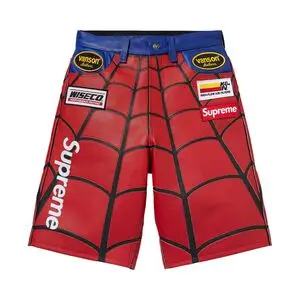 Supreme X Vanson Leathers Spider-man Short - Red
