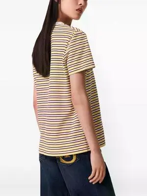 Stella McCartney Striped Logo Patch T-shirt