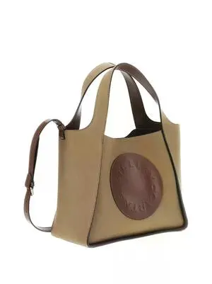 Stella McCartney Logo-patch Perforated Canvas Tote Bag