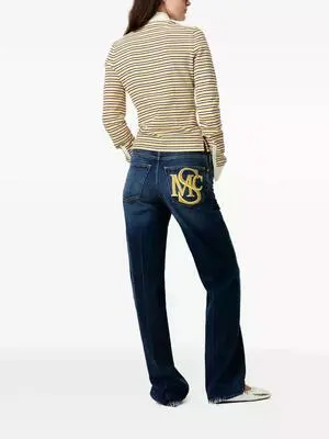 Stella McCartney Striped Logo Embroidered Shirt