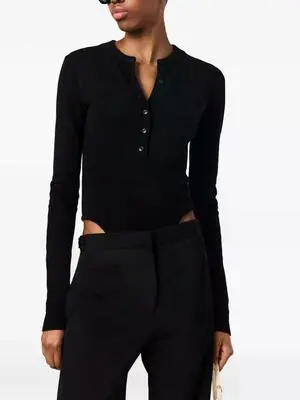 Stella McCartney Wool Knit Cut-out Crewneck Top