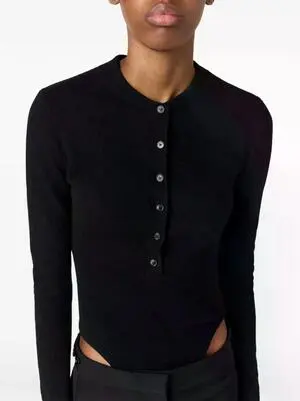 Stella McCartney Wool Knit Cut-out Crewneck Top