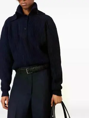 Stella McCartney Ribbed Knit Button-up Sweater