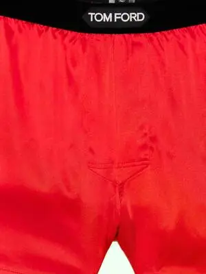 TOM FORD Logo-patch Boxer Shorts - Red