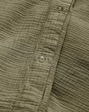 Quince Gauze Duvet Cover - Olive