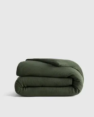 Quince Gauze Duvet Cover - Pine