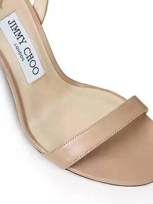 JIMMY CHOO Jenn 100 Strap Sandals - Neutrals