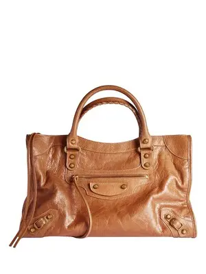 Balenciaga Le City Medium Bag In Camel - Brown