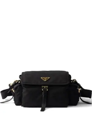 Prada Explore Medium Bag In Re-nylon With Flap