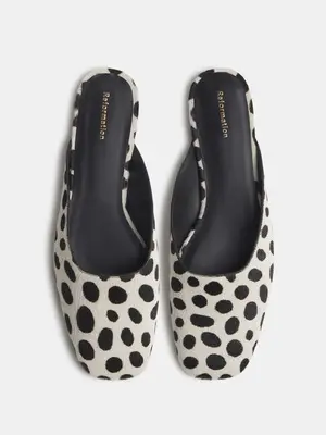 REFORMATION Inez Flat Mule - Multi