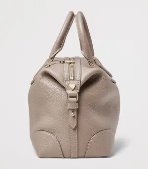 ASPINAL OF LONDON Leather Midi The Hudson Bowling Bag - Neutral