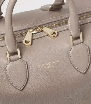 ASPINAL OF LONDON Leather Midi The Hudson Bowling Bag - Neutral
