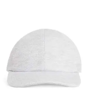 Eleventy Honeycomb-stitch Cotton Baseball Cap - Grey