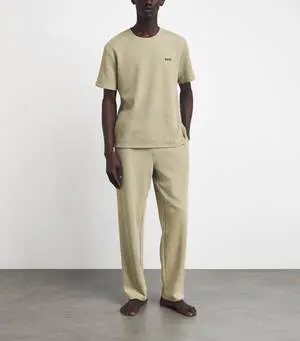 BOSS Waffle-knit Logo Sweatpants