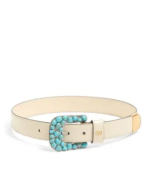 VALENTINO Leather Vlogo Signature Belt