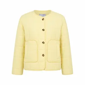 ATS THE LABEL Maris Quilted Jacket - Yellow