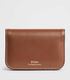 Polo Ralph Lauren Leather Flap Id Card Holder