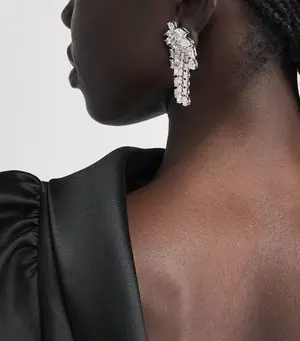 SELF-PORTRAIT Crystal Embellished Drop Earrings