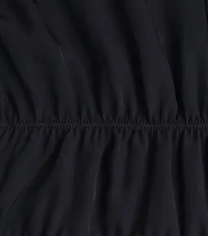 Theory V-neck Maxi Dress With Ruched Sides