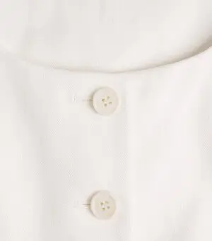Theory Linen-blend Mini Dress