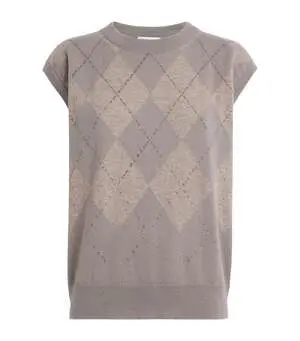 Johnstons Of Elgin Cashmere Argyle Clan Sweater