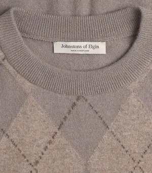 Johnstons Of Elgin Cashmere Argyle Clan Sweater