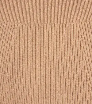 Johnstons Of Elgin Cashmere Ribbed Midi Skirt