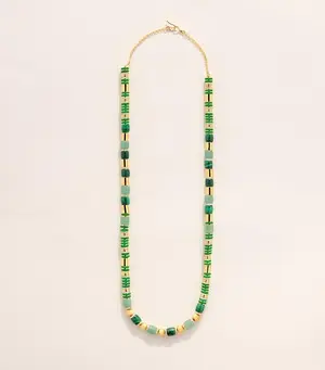 Eddie Borgo Gold-plated Jade, Malachite And Pavé Crystal Necklace