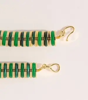 Eddie Borgo Gold-plated Jade And Malachite Lenox Necklace