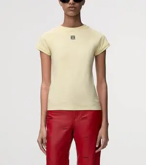 Loewe Cotton-blend Baby T-shirt With Embroidered Anagram