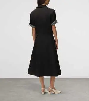 Loewe Cotton-silk Gabardine Midi Shirt Dress