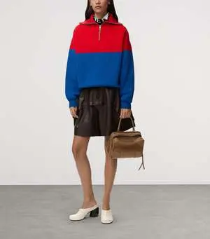 Loewe Nappa Leather Longline Wide-leg Shorts