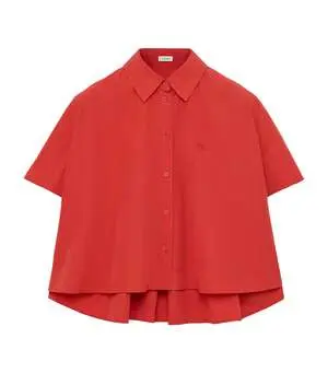 Loewe Cotton-blend Trapeze Shirt - Red
