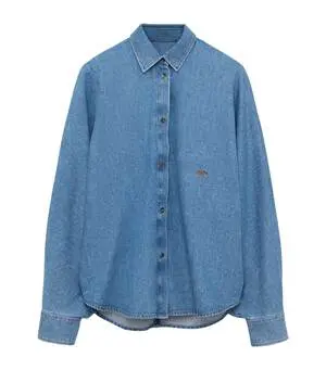 Loewe Oversized Denim Shirt - Blue