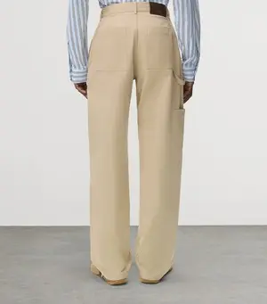 Loewe Straight-leg Cotton Twill Trousers