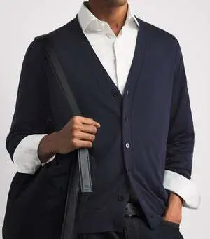 John Smedley Extra Fine Merino Wool V-neck Cardigan