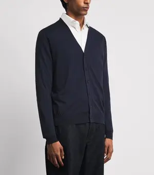 John Smedley Extra Fine Merino Wool V-neck Cardigan