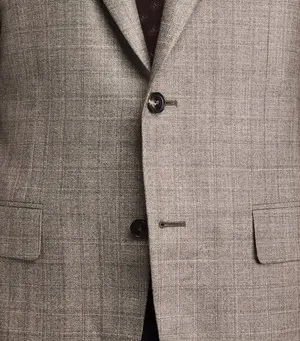 Canali Silk-cashmere Check Blazer