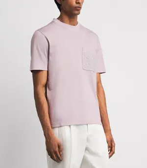 Canali Cotton Embroidered T-shirt