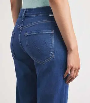 MOTHER The Rambler Zip Ankle Jeans - Blue