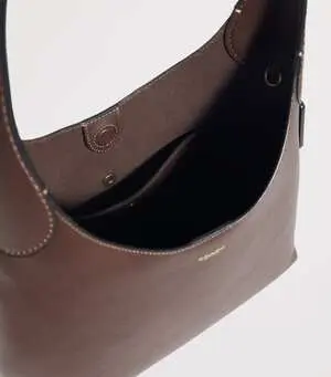 COACH Leather Brooklyn 28 Shoulder Bag - Brown