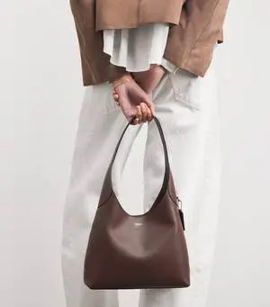 COACH Leather Brooklyn 28 Shoulder Bag - Brown